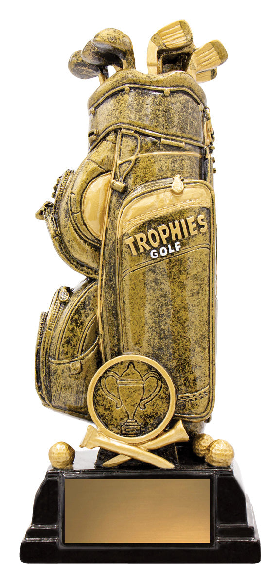 Golf Bag Trophy - 180mm | Medals and Trophies | Miklin & Co