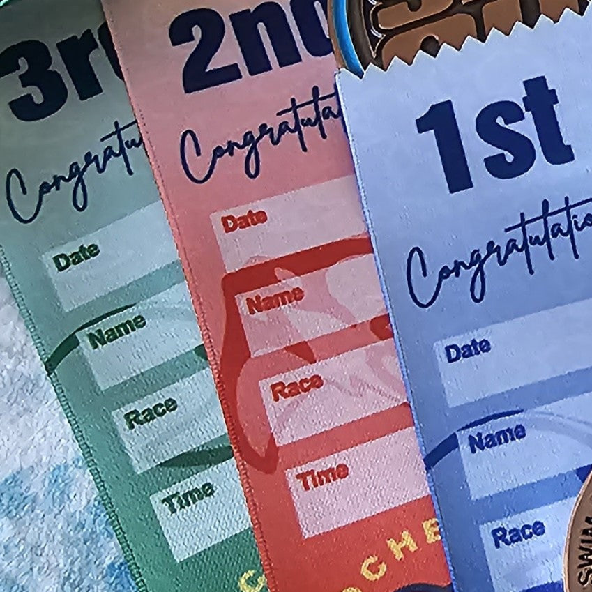 Custom Place Ribbons | 1st 2nd 3rd Place School Sports Day Awards ...