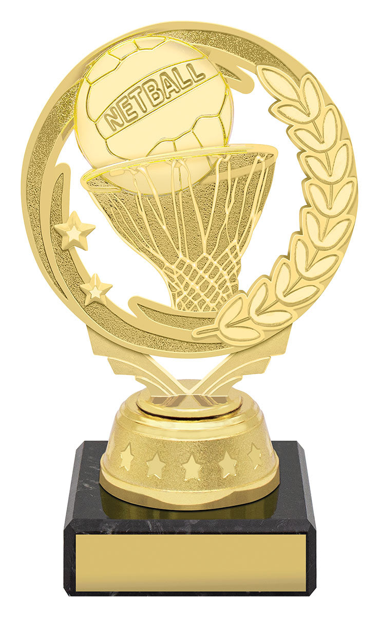 Netball Torch - Red - 140mm | Medals and Trophies | Miklin & Co