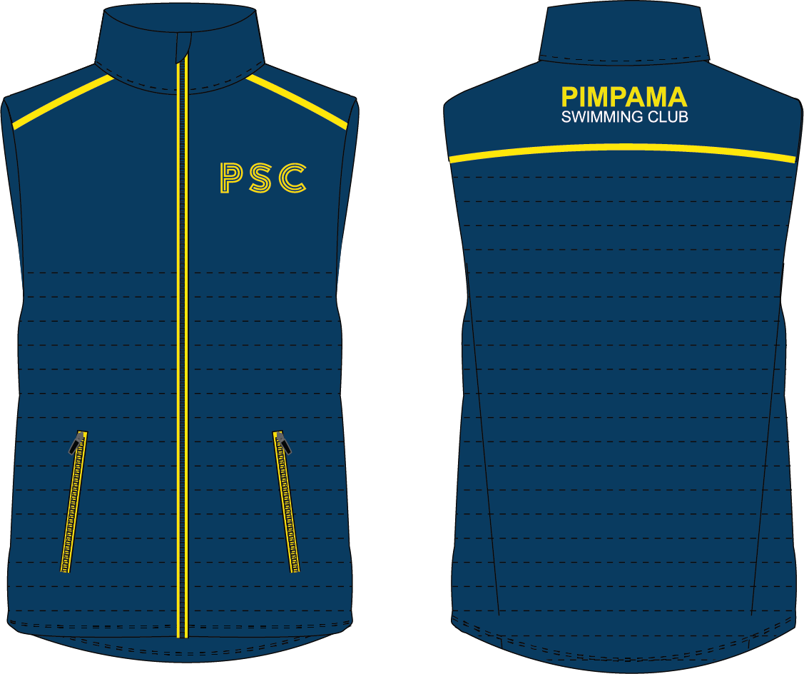 Pimpama Swim Club Puffer Vest – Miklin & Co